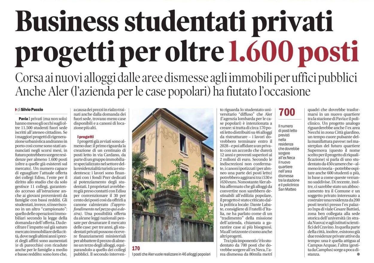 Gli anni ’80 avevano i palazzinari. Il 2026 ha gli studentati privati ...
